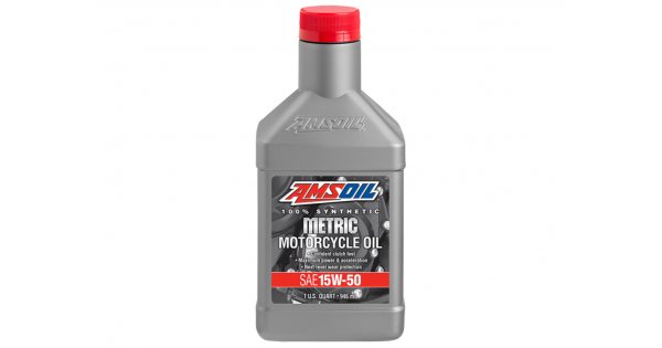 AMSOIL 100% Synthetic Metric 15W-50 Motorcycle Oil 946ml