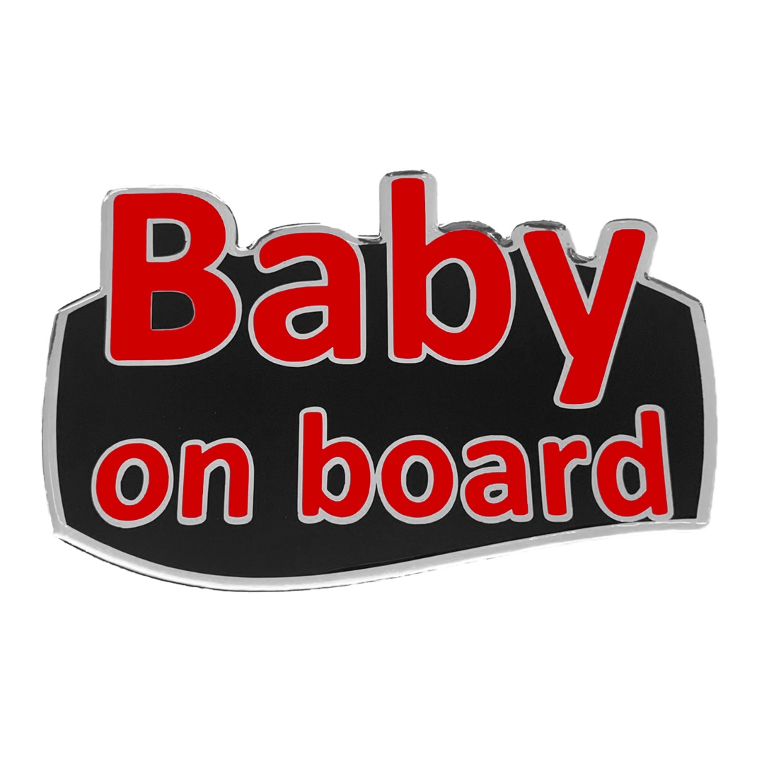 Baby ON Board Αυτοκολλητο Εξωτερικης Χρησης 18,7 Χ 11,9 cm ΚΟΚΚΙΝΟ ...