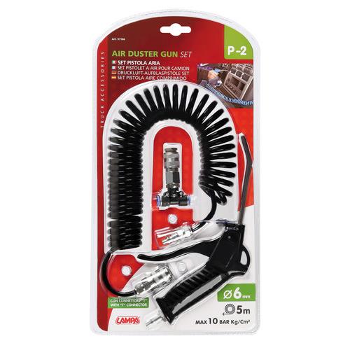Πιστολι Αερα Με Σπιραλ P-2 6mm 5m 10bar kg/cm2 ME Συνδεσμος Αερα T 6mm