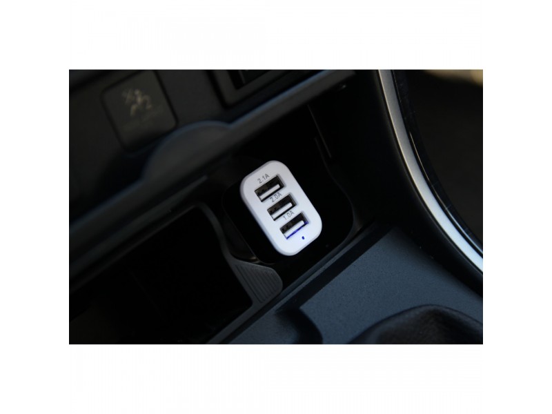 Φορτιστης Αναπτηρα Με 3 Θυρες Usb 12/24V 5100mA (1Α, 2Α, 2.1Α) Amio - 1 ...
