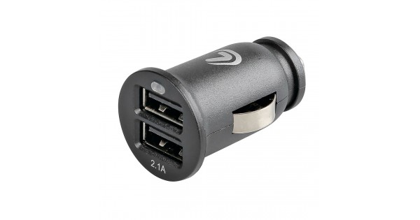 Φορτιστης Αναπτηρα Με 2 Θυρες Usb 2100mA 12/24V Led Fast Charge