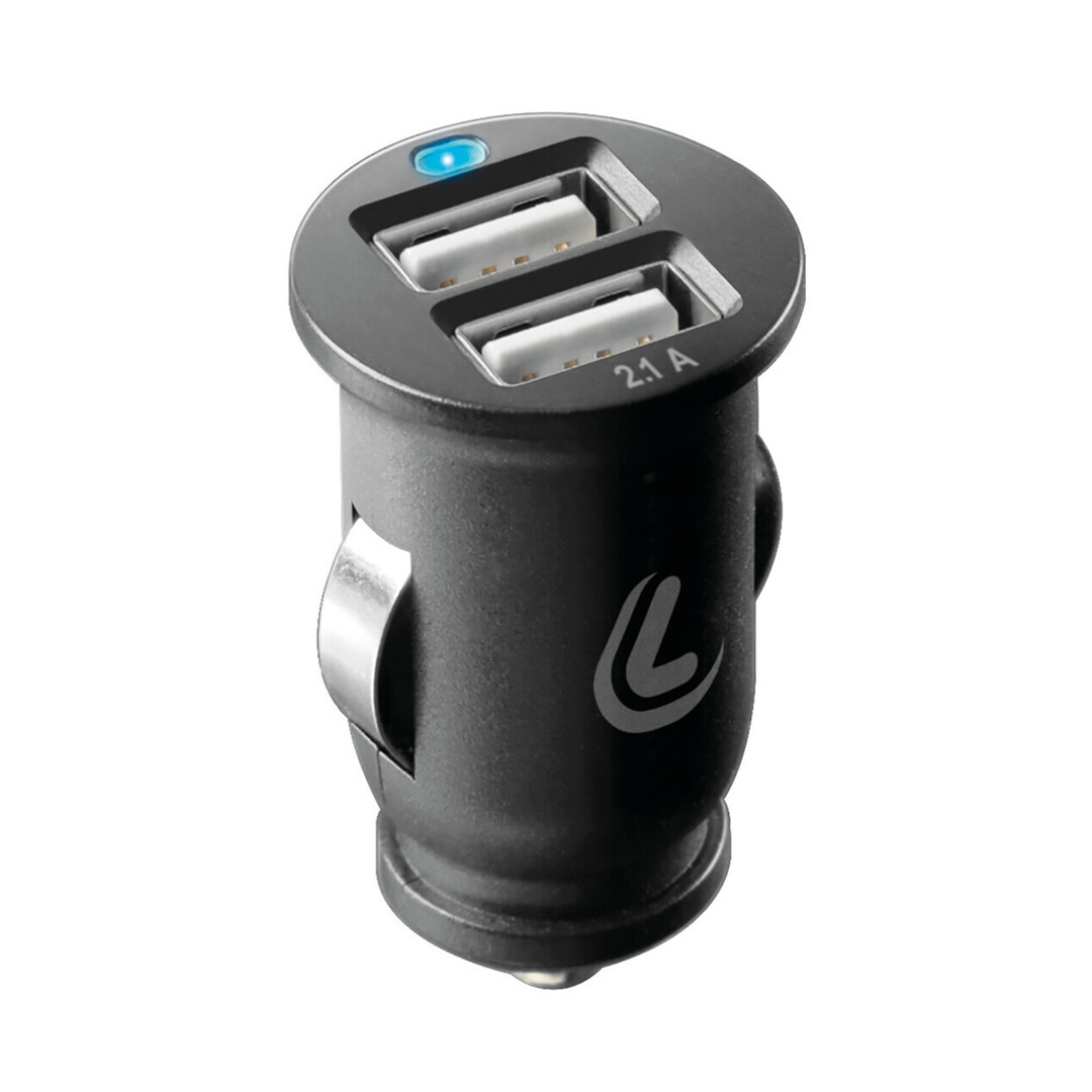 Φορτιστης Αναπτηρα Με 2 Θυρες Usb 2100mA 12/24V Led Fast Charge