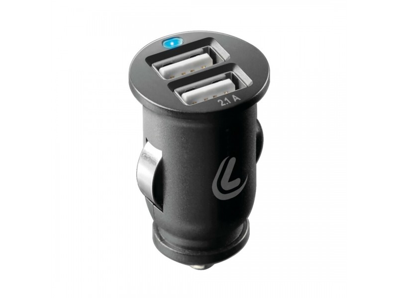 Φορτιστης Αναπτηρα Με 2 Θυρες Usb 2100mA 12/24V Led Fast Charge