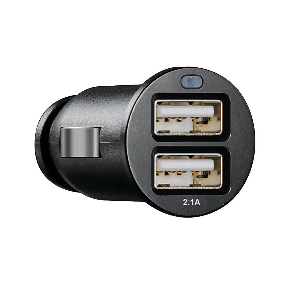 Φορτιστης Αναπτηρα Με 2 Θυρες Usb 2100mA 12/24V Led Fast Charge