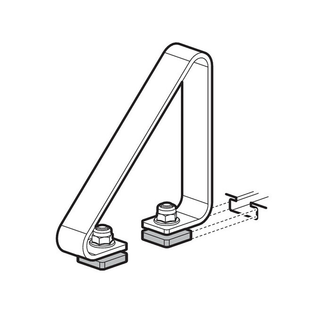 Nordrive Πλαινά για Μπάρες Αλουμινίου Kargo-Plus KP-4 10cm 2τμχ