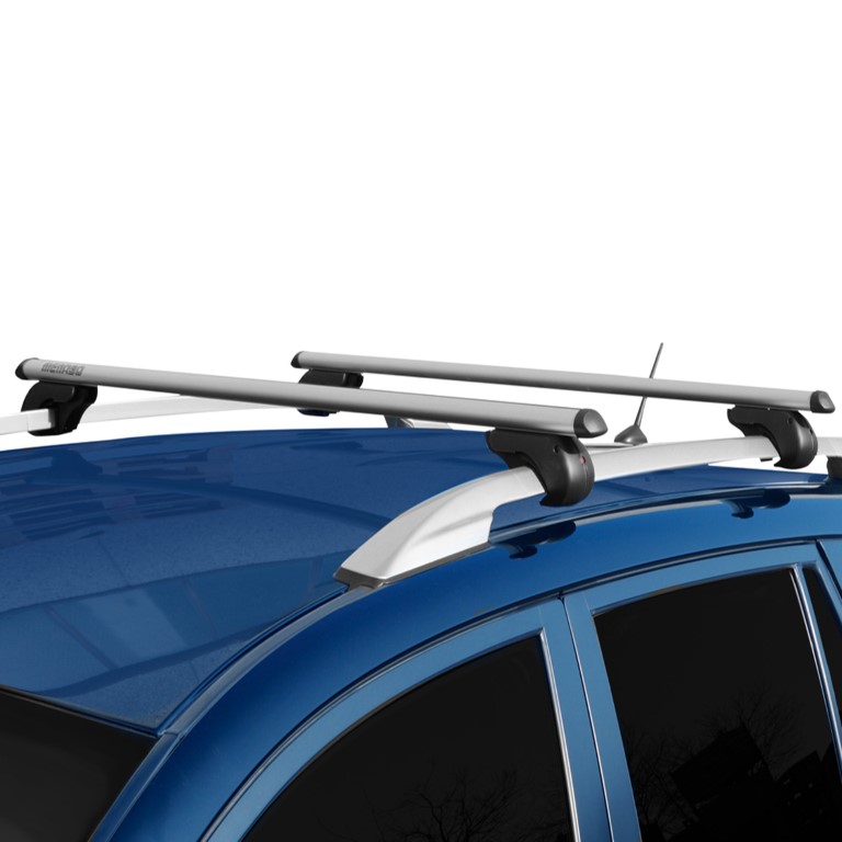 Menabo Μπάρες Οροφής Αλουμινίου Brio 120εκ. Universal (Σετ με πόδια και ...