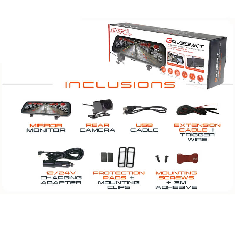 Κάμερα Οπισθοπορείας Ζωντανής Ροής & Καταγραφής Με Οθόνη Υψηλής ...