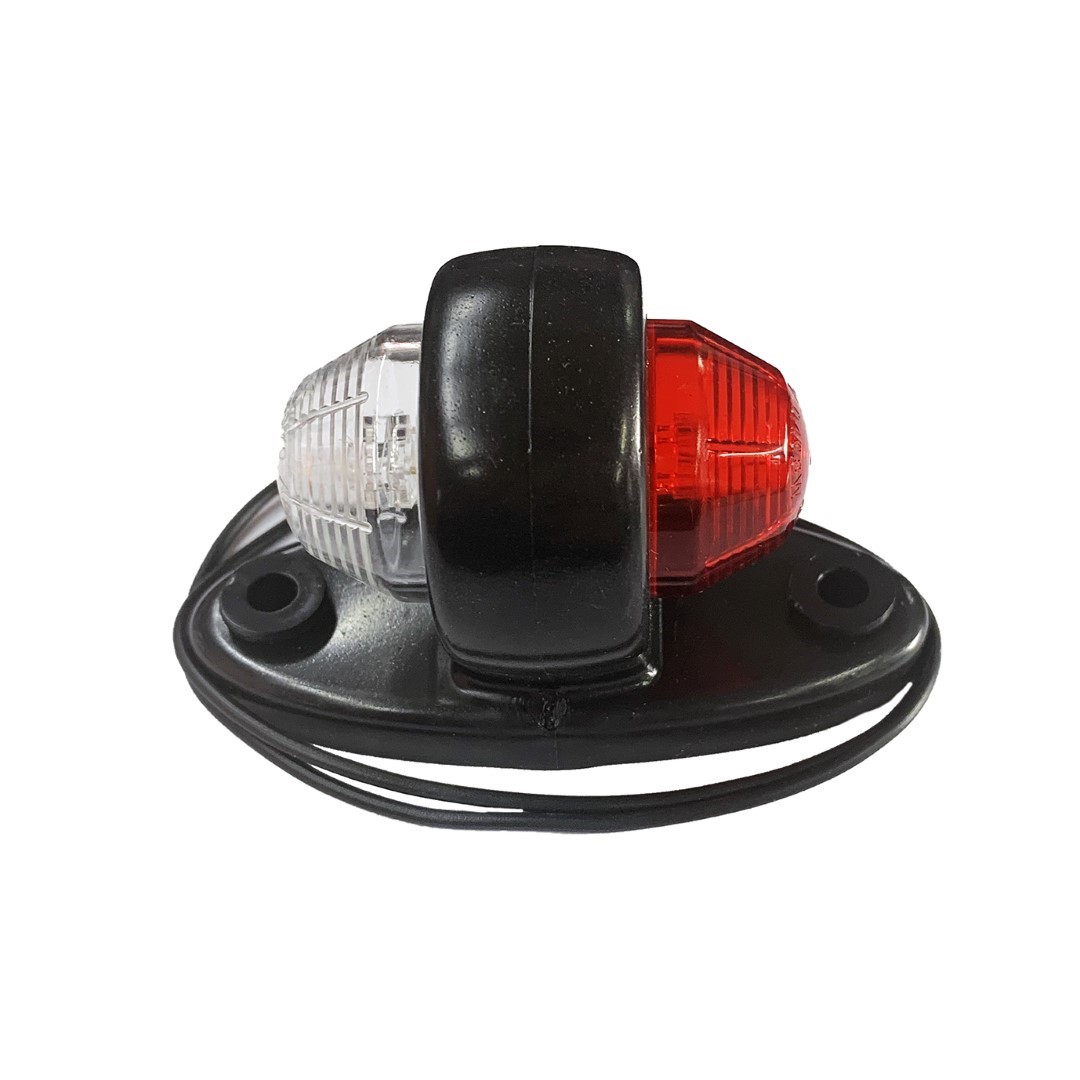 Φως Ογκου LD465 12/24V 2LED ΚΟΚΚΙΝΟ/ Λευκο (ΔΙΠΛΗΣ ΟΨΗΣ) Στρογυλλο 1ΤΕΜ.