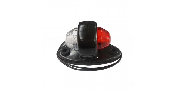 Φως Ογκου LD465 12/24V 2LED ΚΟΚΚΙΝΟ/ Λευκο (ΔΙΠΛΗΣ ΟΨΗΣ) Στρογυλλο 1ΤΕΜ.