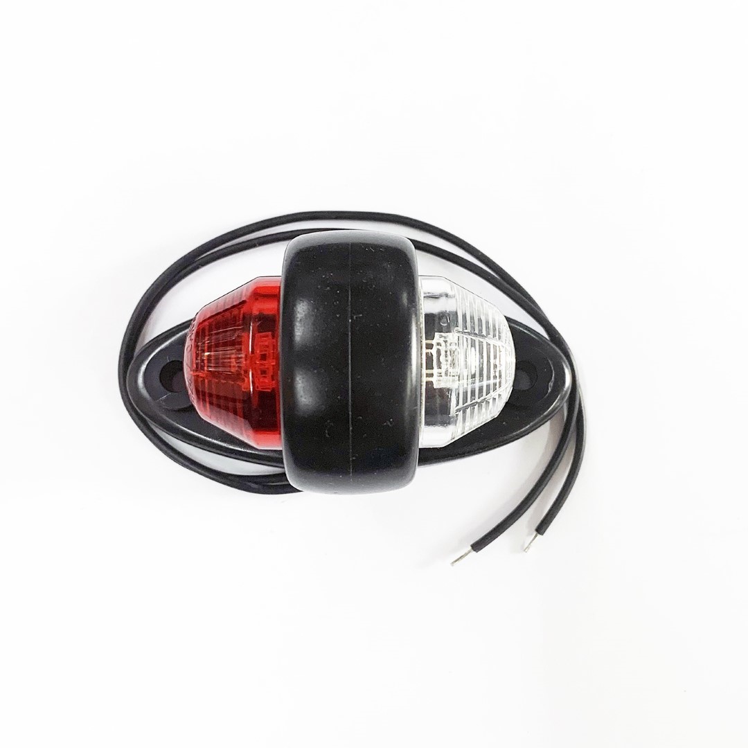 Φως Ογκου LD465 12/24V 2LED ΚΟΚΚΙΝΟ/ Λευκο (ΔΙΠΛΗΣ ΟΨΗΣ) Στρογυλλο 1ΤΕΜ.