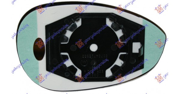 Αριστερα Κρυσταλλο Καθρεφτη Fiat 500 07-15