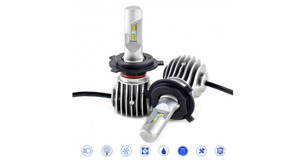 Συστημα Led D6 H4 Canbus & Emc