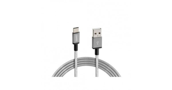 Καλωδιο Usb Φορτισης & Συγχρονισμου Iron Silver Line - Type C (100 cm)