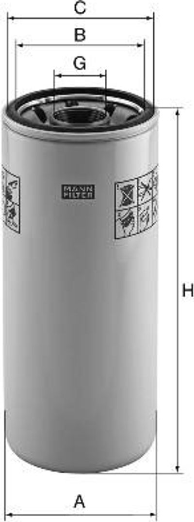 MANN-FILTER Φίλτρο, Υδραυλικό Σύστημα - W 1245/3 X