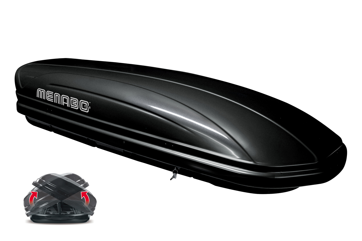 Μπαγκαζιερα Mania 580L 225x89x37cm Μαυρη Διπλο Ανοιγμα