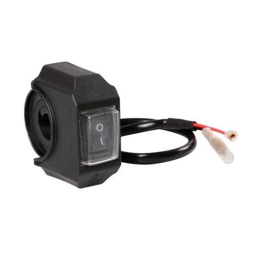 Lampa Διακόπτης Τιμονιού Μοτο 12V 6A Αδιάβροχος Με Διάμετρο 22>32mm 52X26MM
