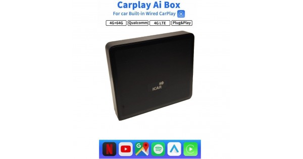 Carplay Ai Box 8Core 4+64GB - Μετατροπέας Ενσύρματου Carplay Σε Ασύρματο CarPlay/Android Auto ...