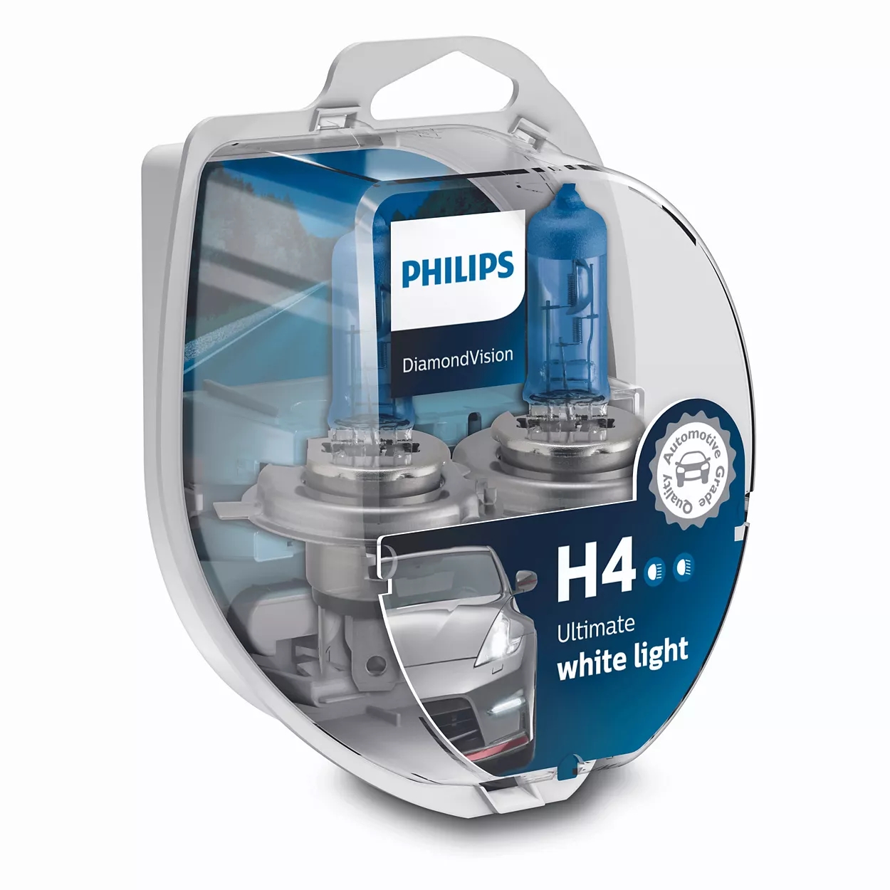 Philips DiamondVision H4 12V 60/55W 12342DVS2 – Σετ 2τμχ