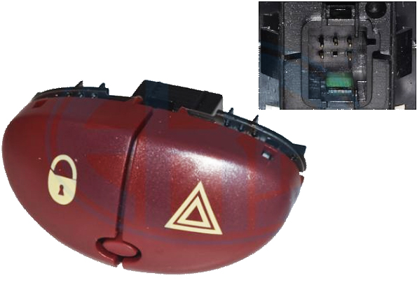Peugeot 206 1998+ 5PIN Διακοπτης Αλαρμ orig.6554.L0