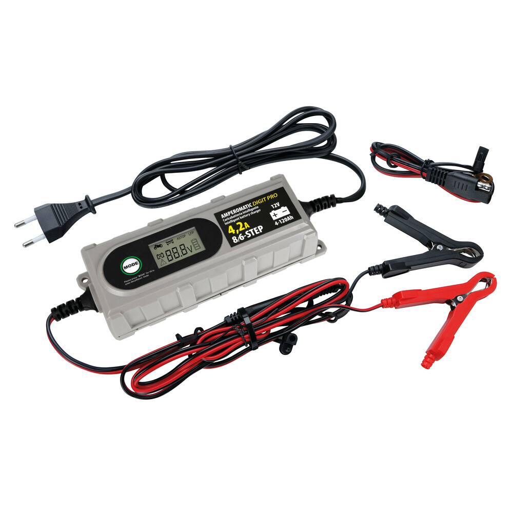 Φορτιστης Μπαταριας Amperomatic Digit Pro 12V 4,2A 4>120Ah GEL-STD-SMF ...