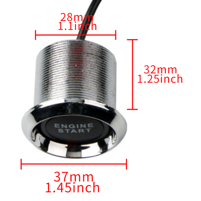 Engine Start / Stop Pivot Illumi Starter Red Colour Light