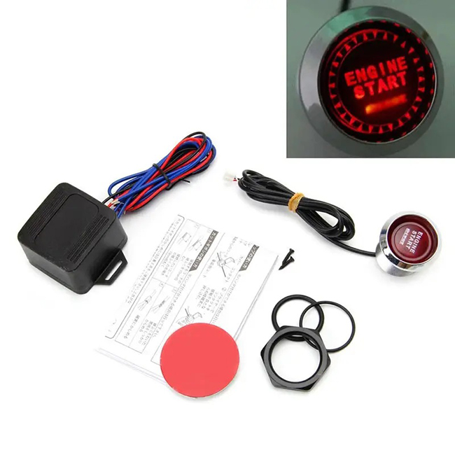 Κιτ Εκκίνησης Engine Start / Stop Pivot Illumi Starter 12V Led Κόκκινο ...